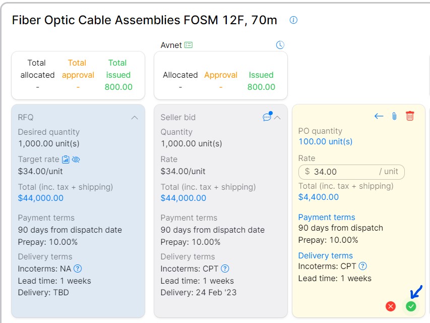 Create Allocations and Purchase Orders